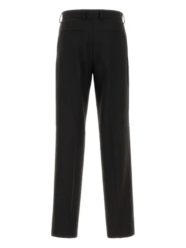 Fendi Wool Gabardine Cigarette Trousers - Brown