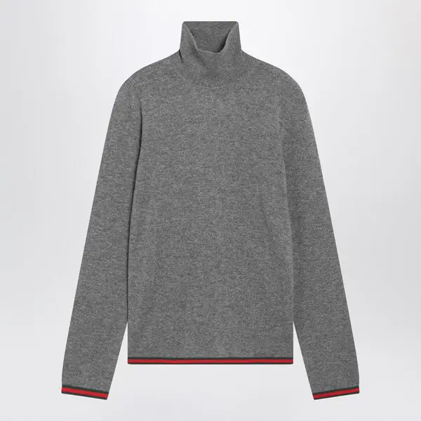 Gucci Grey Cashmere Turtleneck Sweater