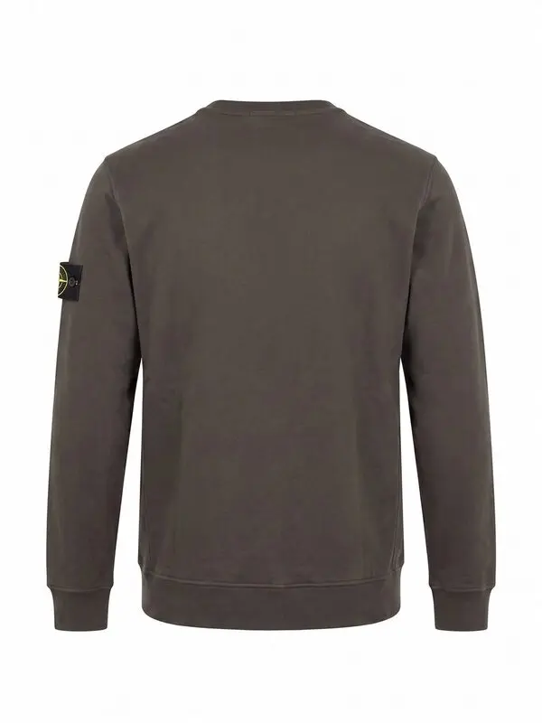 Stone Island Organic Cotton Fleece Sweatshirt