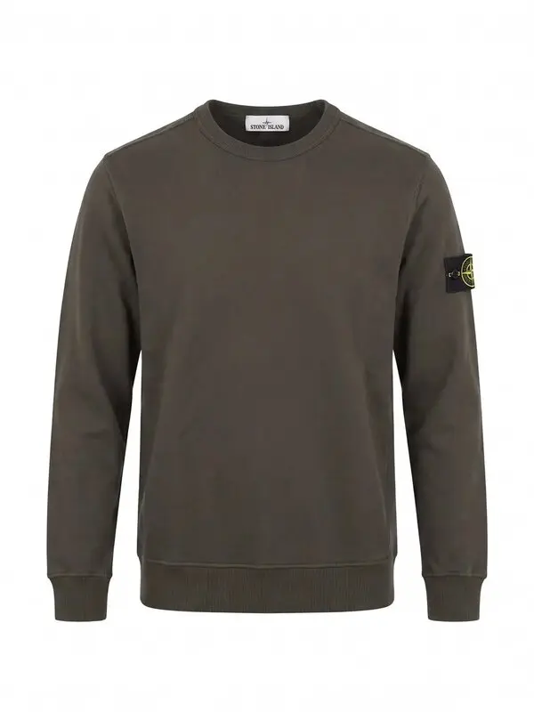 Stone Island Organic Cotton Fleece Sweatshirt - Multicolor
