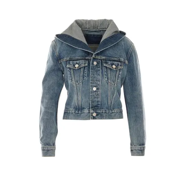 Alaïa Trucker Denim Jacket - Blue