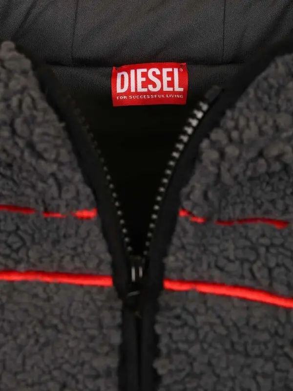 DIESEL® S-zat Teddy Hoodie - Black