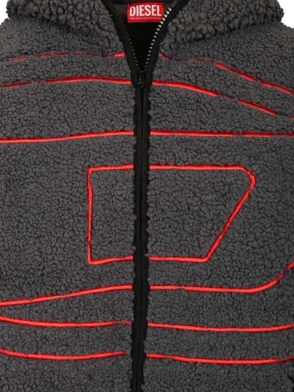 DIESEL® S-zat Teddy Hoodie - Black