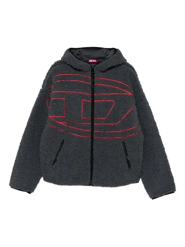 DIESEL® S-zat Teddy Hoodie - Black