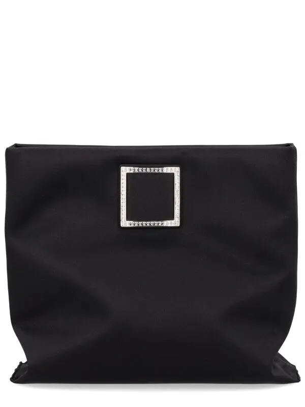 ROGER VIVIER Trompette Clutch Bag - Black