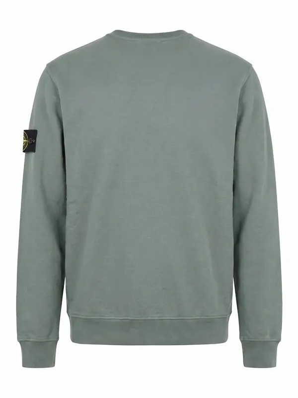 Stone Island Organic Cotton Fleece Sweatshirt - Multicolor