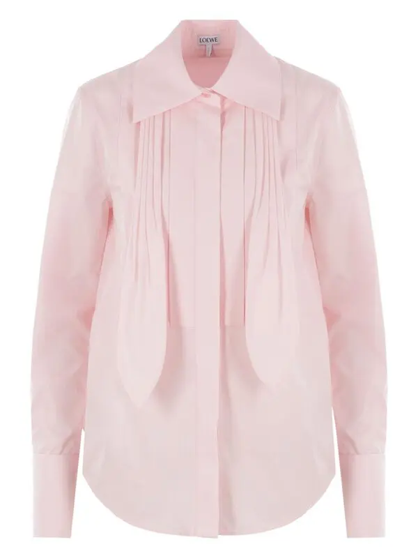 Loewe Draped Cotton Shirt - Multicolor