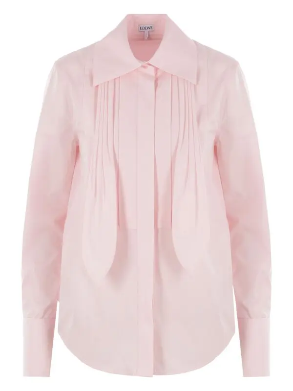 Loewe Draped Cotton Shirt - Multicolor