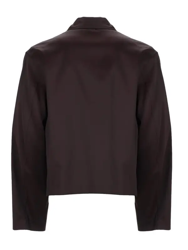 Our Legacy Giacca Mini Con Zip - Brown