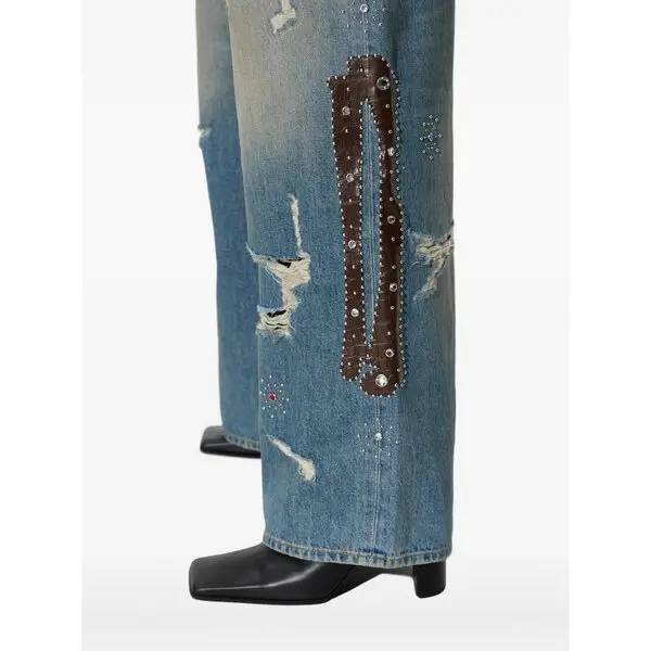 Amiri Denim Wide-leg Jeans