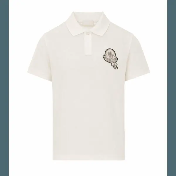 Moncler Logo Polo - White