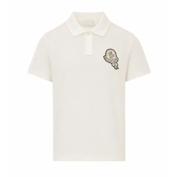 Moncler Logo Polo - White