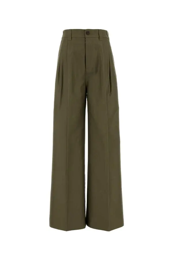 MAISON MARGIELA Army Cotton Wide-leg Pant - Green