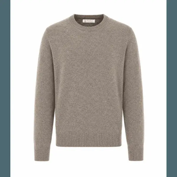 Brunello Cucinelli Wool, Alpaca And Cashmere Sweater - Gray