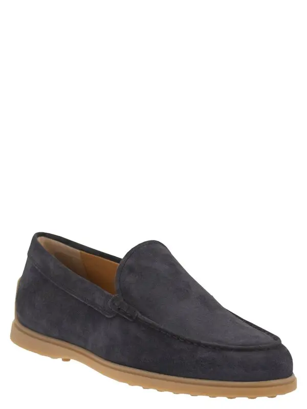 TOD'S Suede Leather Slipper Moccasin