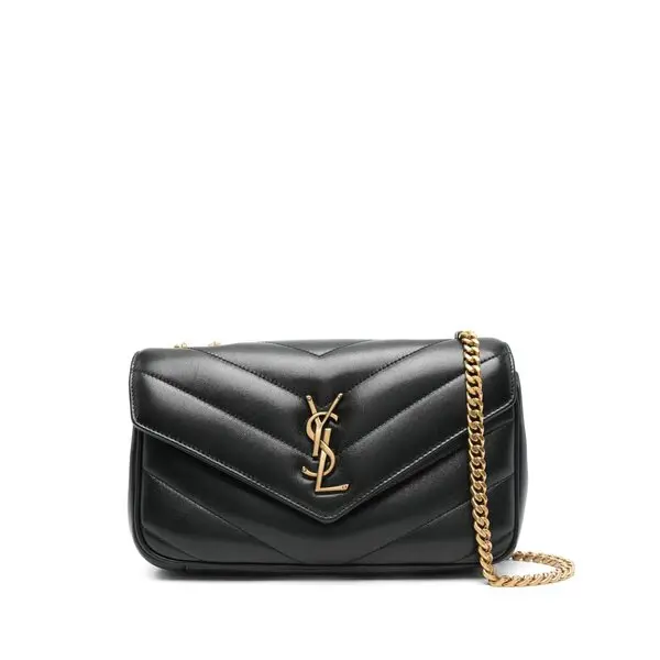 Saint Laurent Leather Shoulder Bag - Black