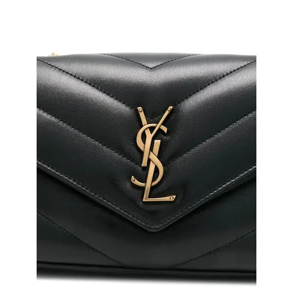 Saint Laurent Leather Shoulder Bag - Black