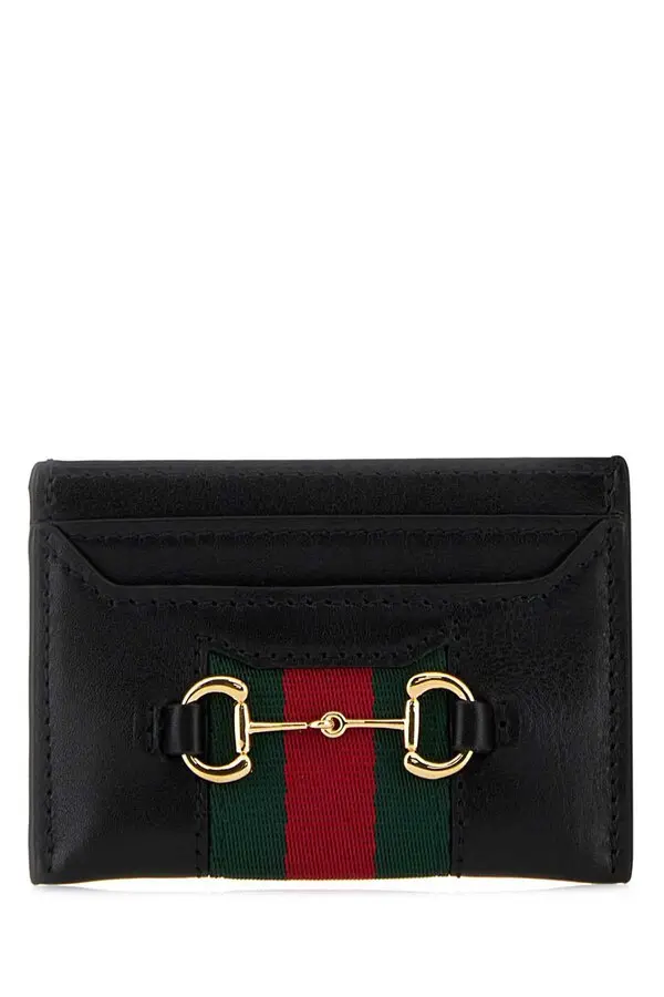 Gucci Leather Card Holder - Black