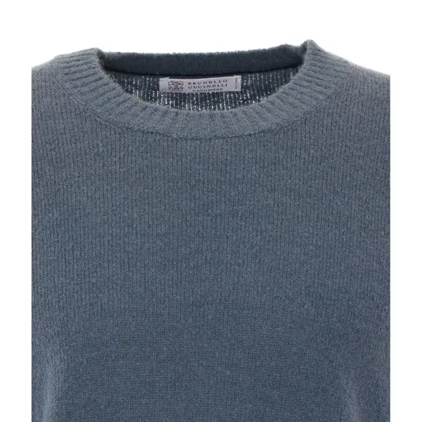 Brunello Cucinelli Wool, Alpaca And Cashmere Sweater - Blue
