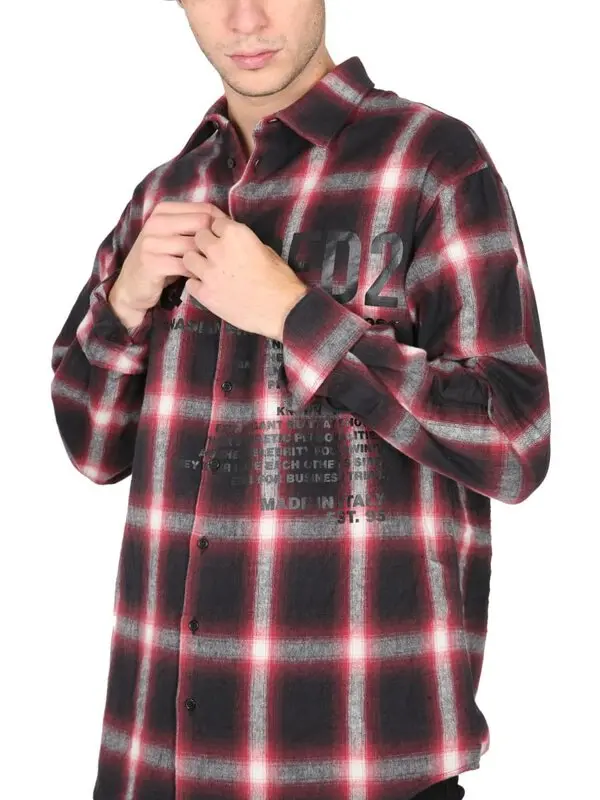 Dsquared2 Logo Print Shirt - Multicolor