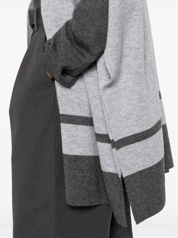 Max Mara Cashmere Wool Cape - Multicolor