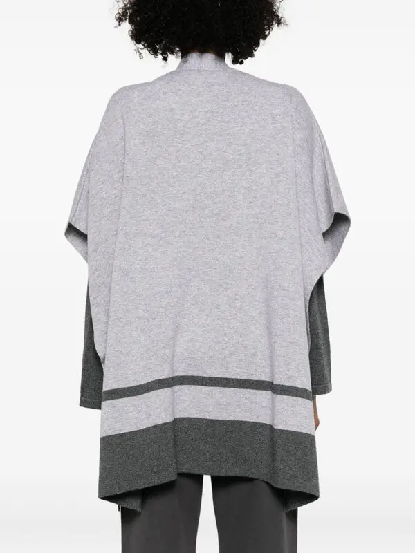 Max Mara Cashmere Wool Cape - Multicolor