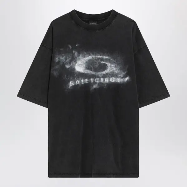 Balenciaga Faded Crayon Loop Oversize T-shirt