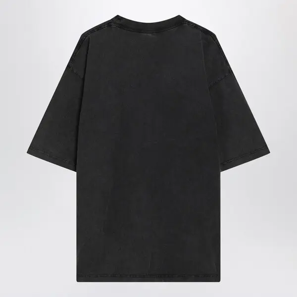 Balenciaga Faded Crayon Loop Oversize T-shirt - Black