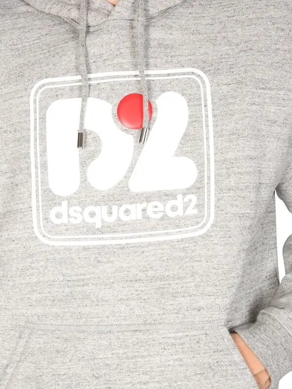 Dsquared2 Camo Patch Hoodie - Gray
