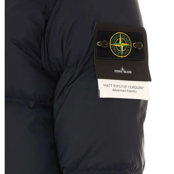 Stone Island Matt Ripstop Cordura Logo Down Jacket
