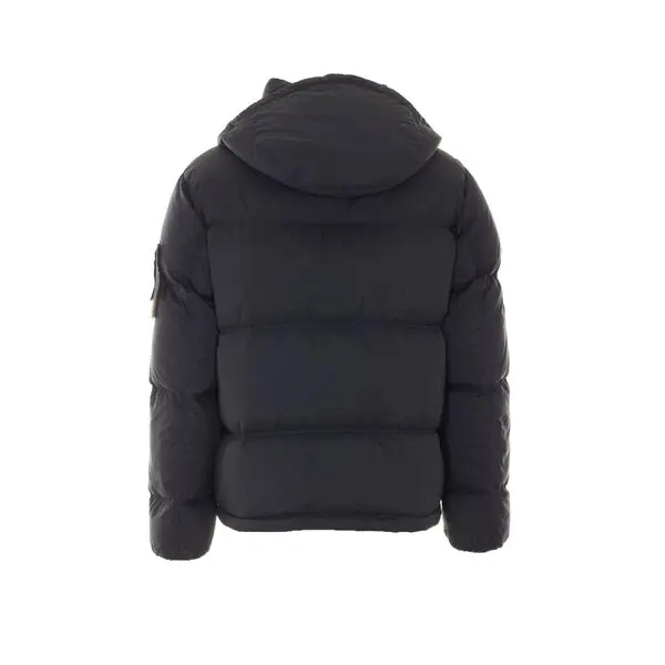Stone Island Matt Ripstop Cordura Logo Down Jacket - Blue