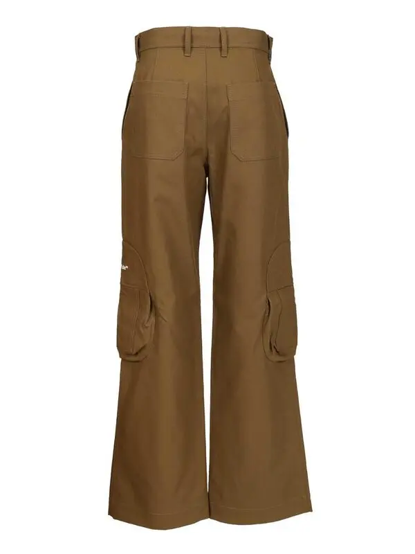 Off-White Cotton Cargo Pants