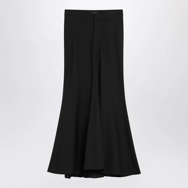 Balenciaga Long Wool Skirt