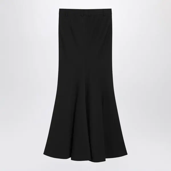 Balenciaga Long Wool Skirt