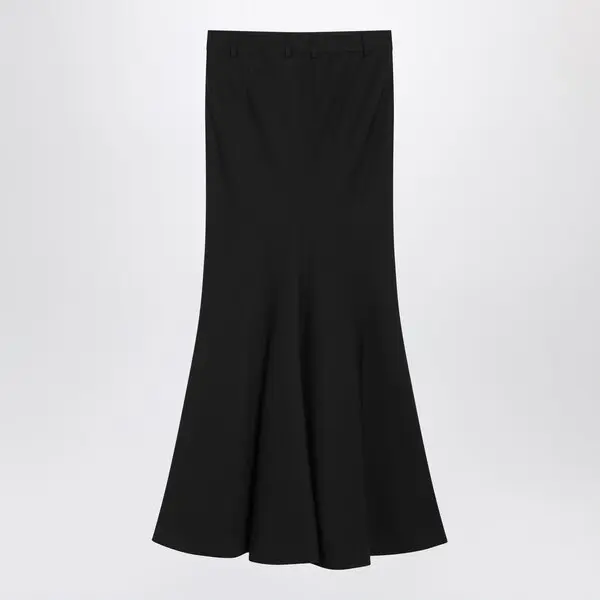 Balenciaga Wool Flared Ankle Length Skirt