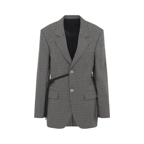 Balenciaga Wrap Tailored Jacket - Brown