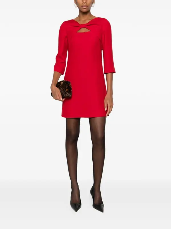 Valentino Garavani Wool And Silk Mini Dress