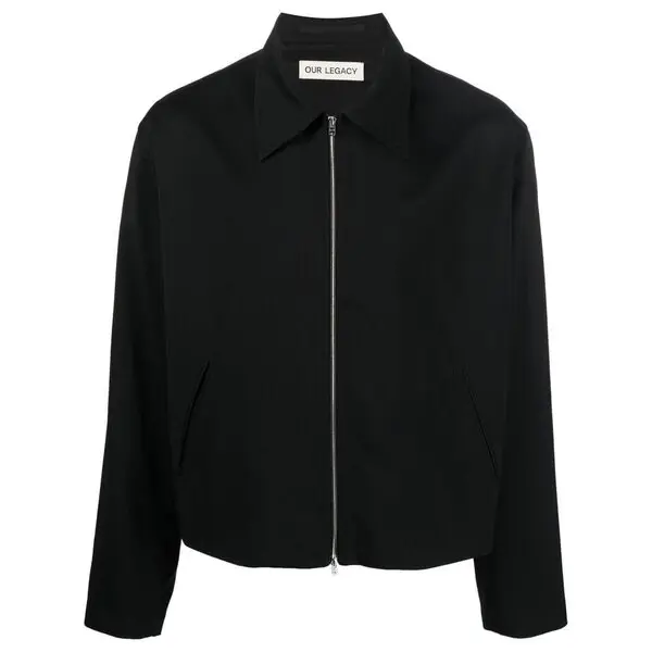 Our Legacy Virgin Wool Bomber Jacket - Black