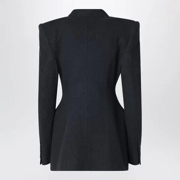 Balenciaga Grey Double-breasted Cashmere Jacket