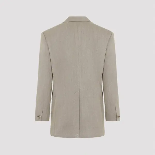 Celine Colonne Wool Jacket - Brown