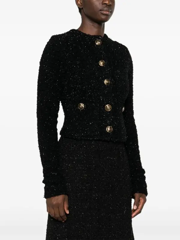 Balenciaga Bouclé Cropped Jacket