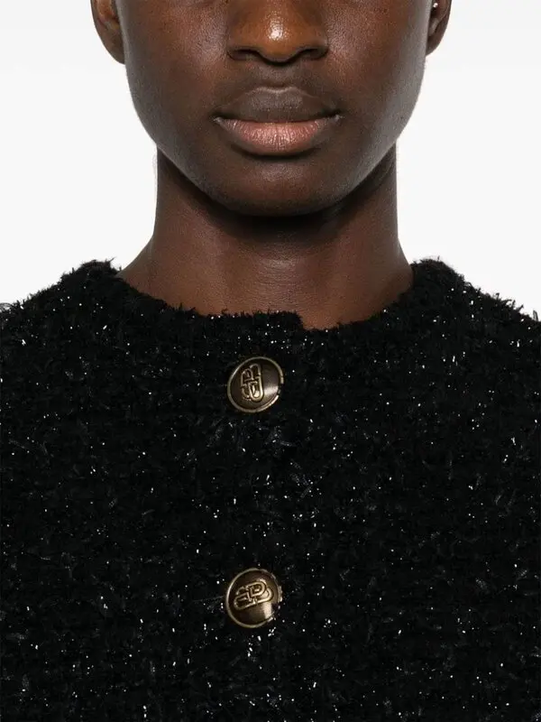 Balenciaga Bouclé Cropped Jacket - Multicolor