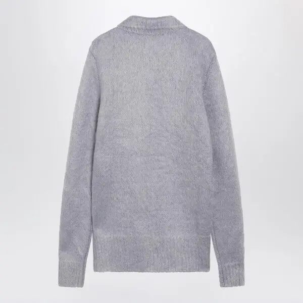 Gucci Brushed Mohair Wool Cardigan - Blue