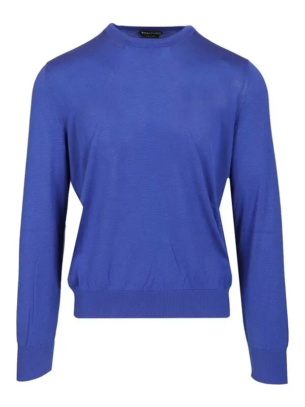 TOM FORD Silk Sweater - Blue