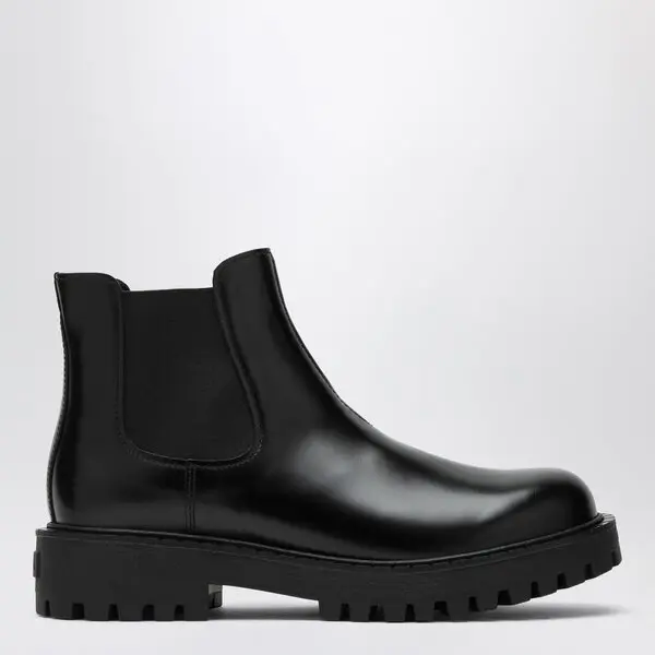 Prada Leather Ankle Boot