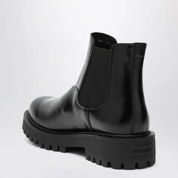 Prada Leather Ankle Boot