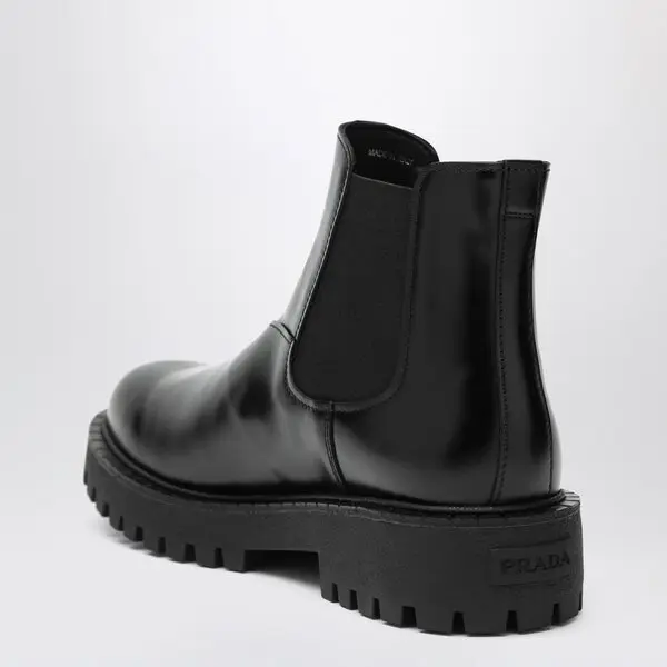Prada Leather Ankle Boot