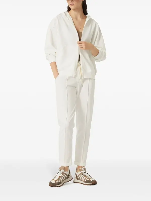 Brunello Cucinelli Cotton Drawstring Trousers