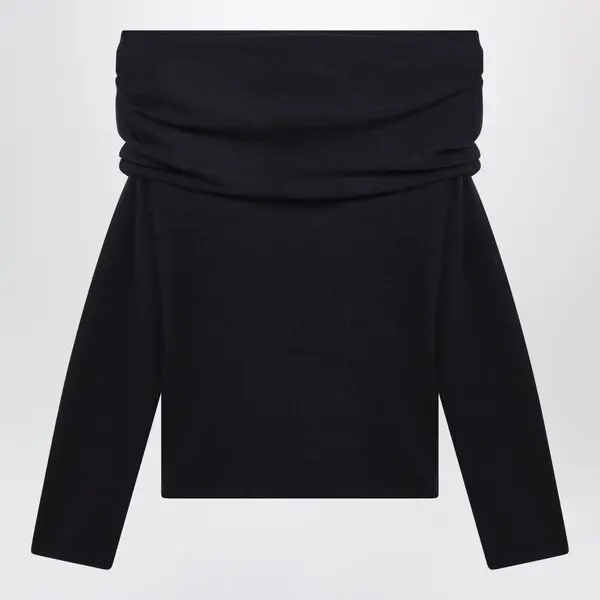 Max Mara Navy Lightweight Cashmere Sweater - Blue