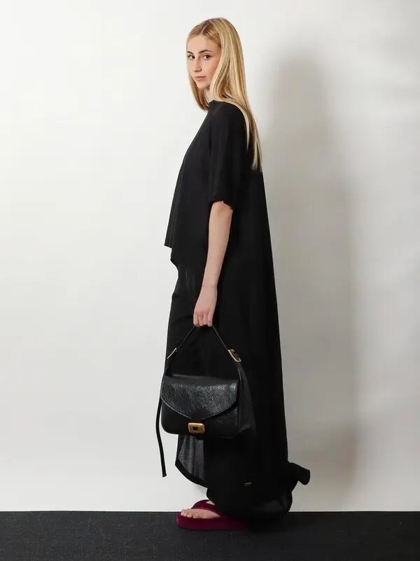 Balenciaga Clicca Arena Leather Medium Shoulder Bag